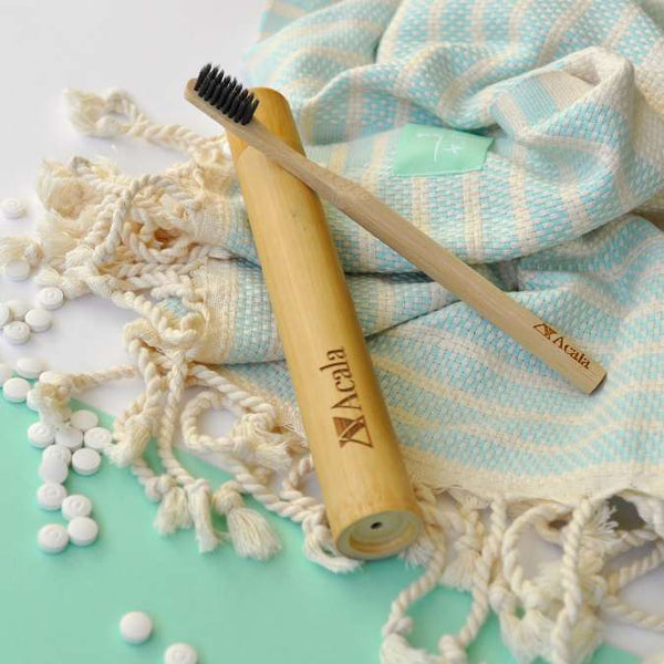 Bamboo Toothbrush + Travel Case | Eco-Friendly - Acala